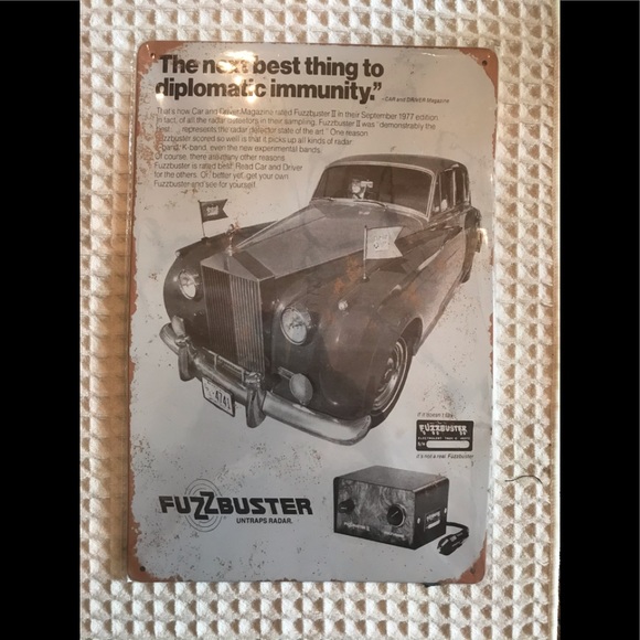 Wall Decor | Fuzz Buster Metal Sign 1977 Magazine Ad New | Poshmark